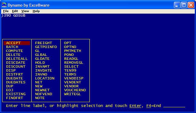 Program Editor - Code Completion Examples